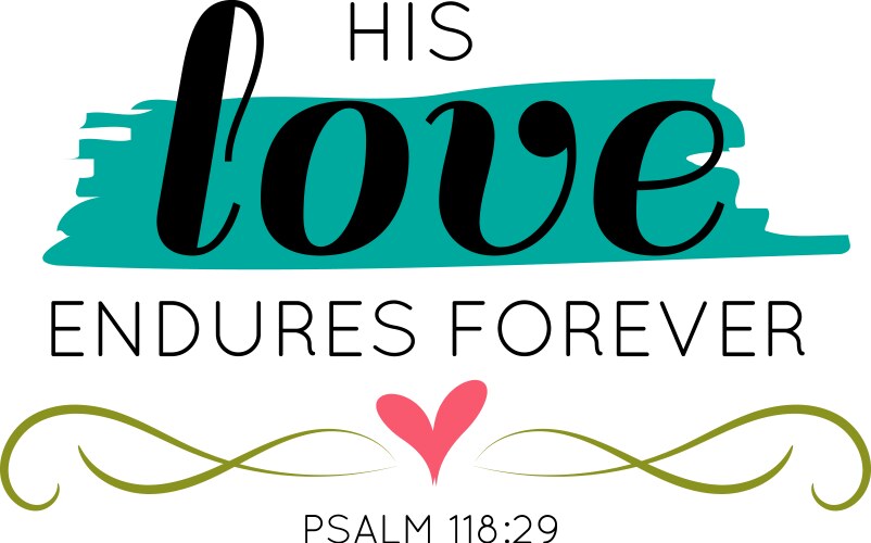 Bible verse christian faith for print Royalty Free Vector