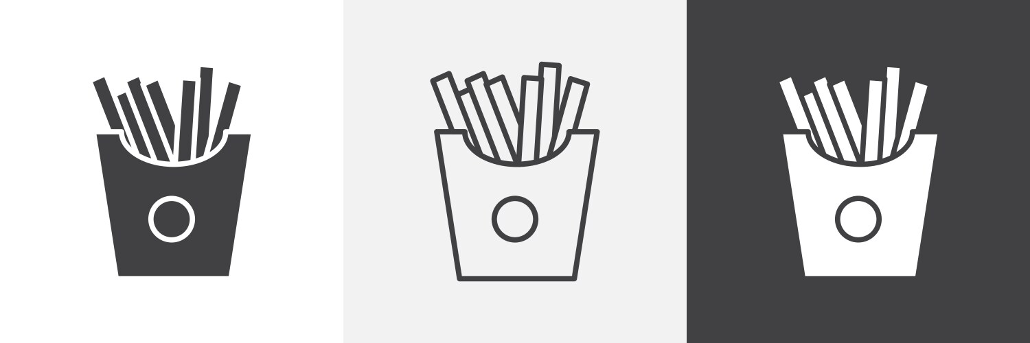 French Fries Cone Vector Images (over 1,200)