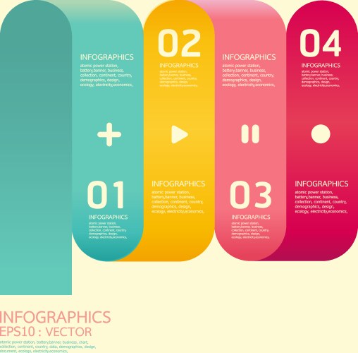 Modern soft color design template Royalty Free Vector Image