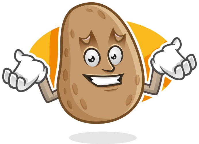 Logo icon design potato farm Royalty Free Vector Image