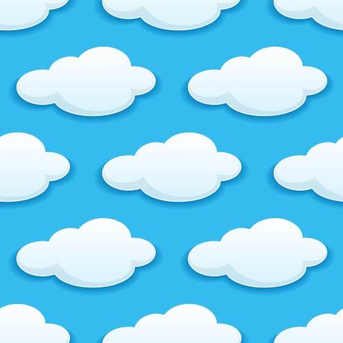 Cloud in sky seamless pattern cartoon for kid Vector Image