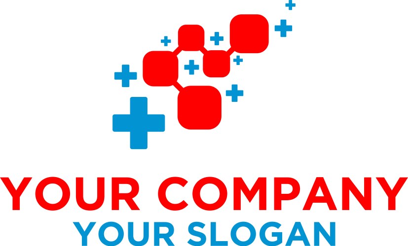 Medical infinity logo design Royalty Free Vector Image