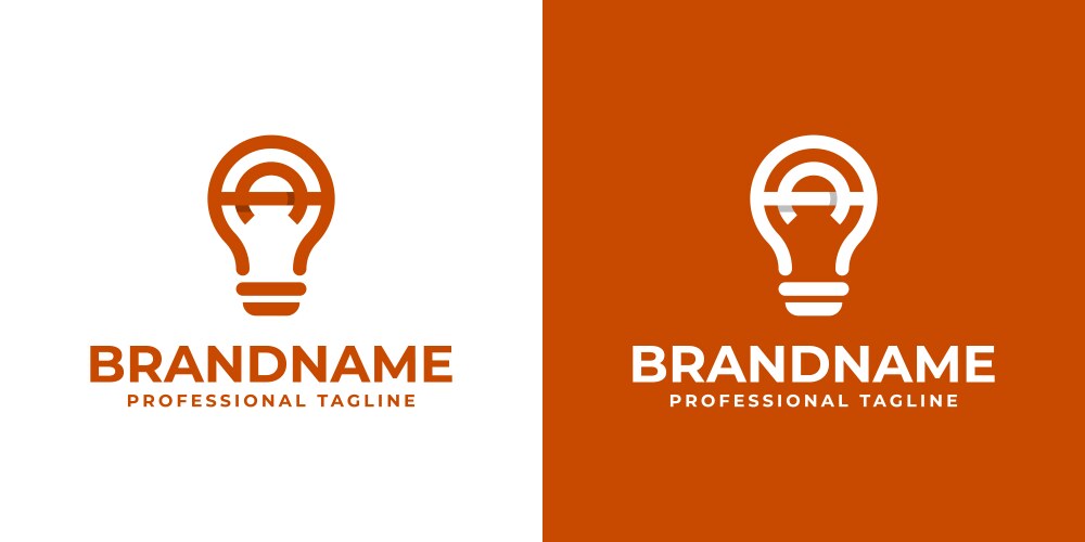 SR Bulb Smart Home Logo Royalty Free Vector Image