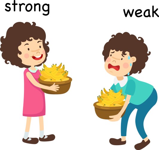 Strong and Weak Cartoon Vector Images (over 210)