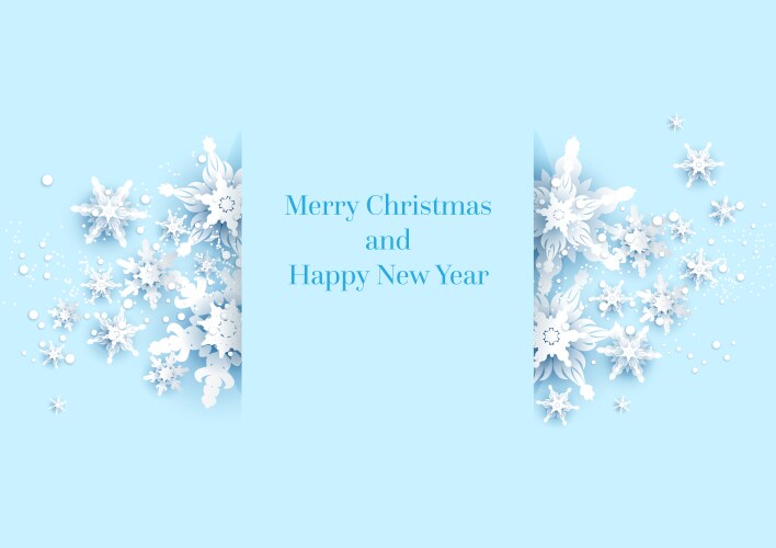 Blue snow background Royalty Free Vector Image