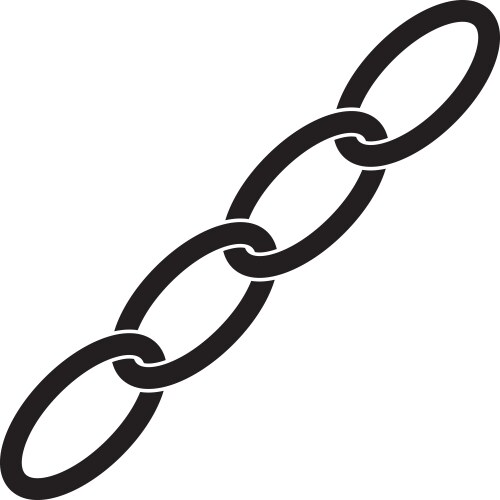 Chain link icon Royalty Free Vector Image - VectorStock