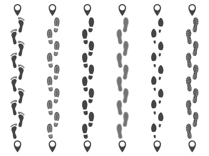 Hiking Footprints Vector Images (over 950)