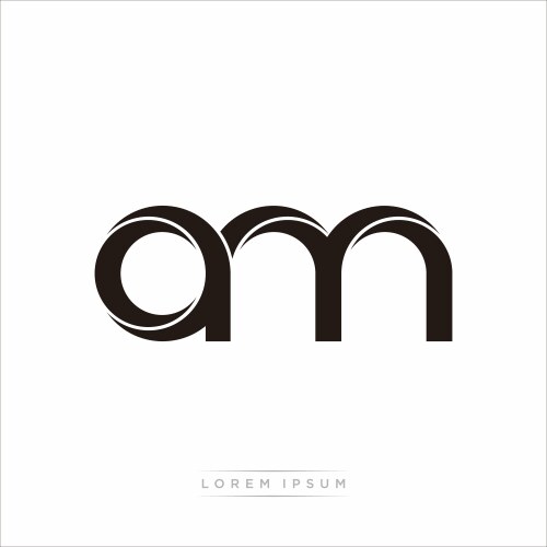 Monogram Am Logo Modern Vector Images (over 2,500)