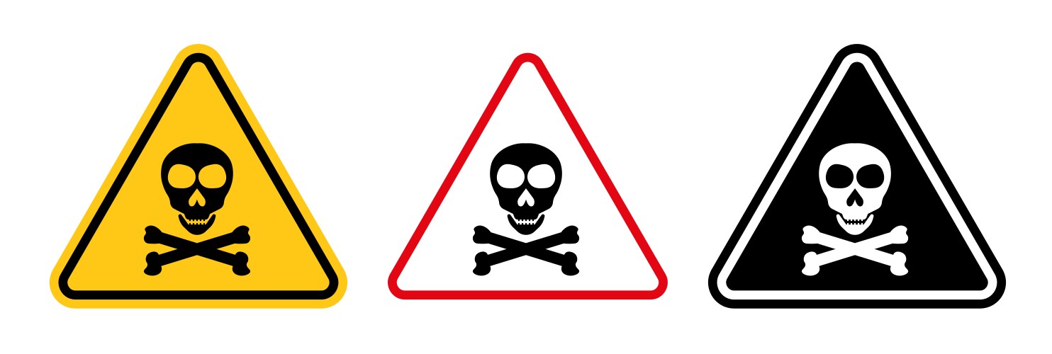 Caution stairway sign icon set notice for stair Vector Image