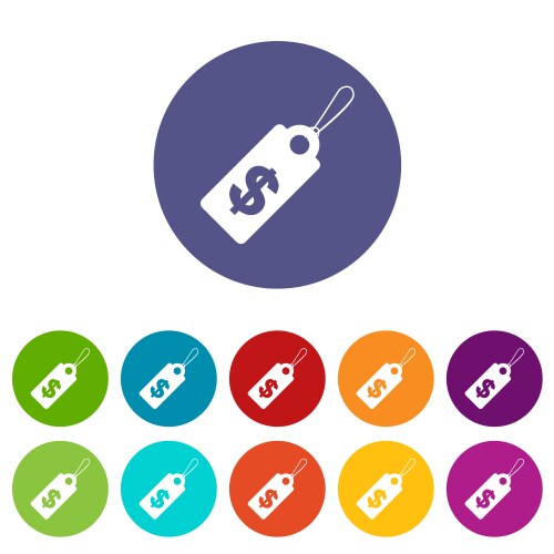 Set of money cartoon Royalty Free Vector Image