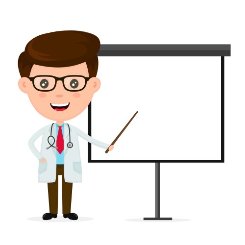 Doctor presentation Royalty Free Vector Image - VectorStock
