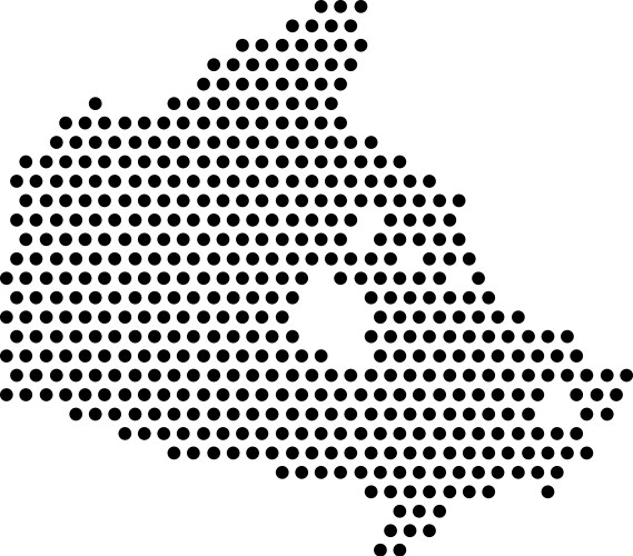 Political map of north america Royalty Free Vector Image