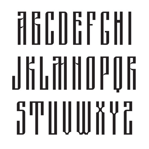 Hand drawn alphabet sans serif font Royalty Free Vector Hand drawn alphabet sans serif font Royalty Free Vector
