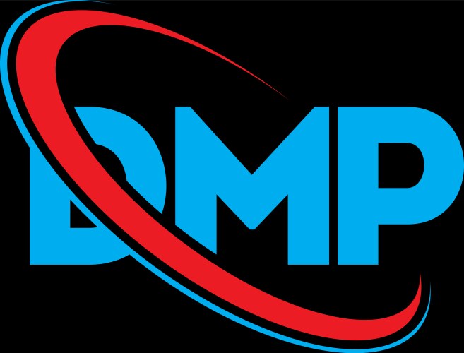 Dmp logo letter design Royalty Free Vector Image