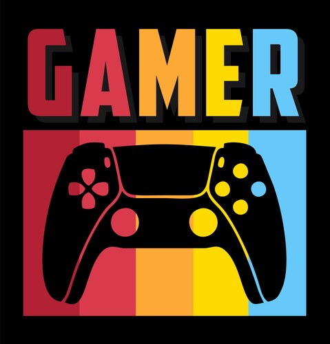 Gaming zone poster for gamer Royalty Free Vector Image