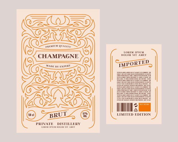 Champagne Label Vector Images (over 16,000)