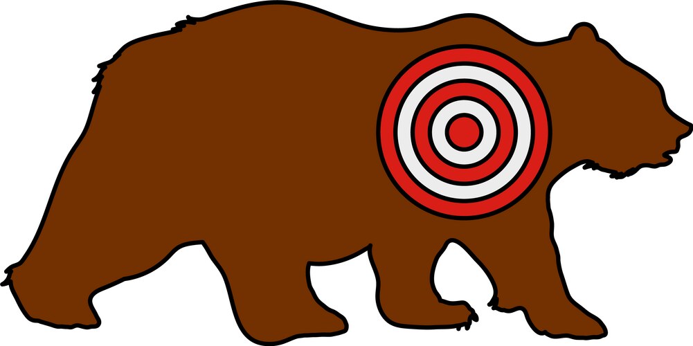 Drawing cute black bear walking Royalty Free Vector Image