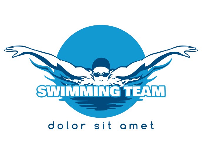 Swimming logo sport Royalty Free Vector Image - VectorStock