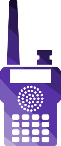 Portable radio icon Royalty Free Vector Image - VectorStock