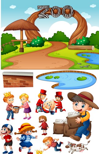 Empty Zoo Vector Images (over 3,000)