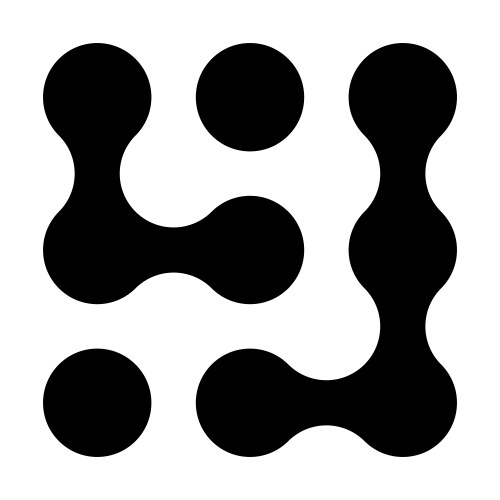 Metaball round simple blob morph balls abstract Vector Image