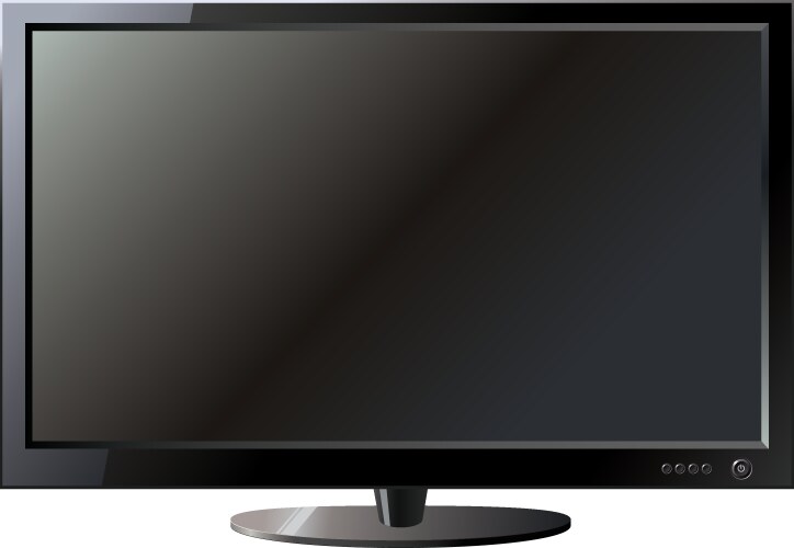 Realistic tv screen modern stylish lcd panel led Vector Image