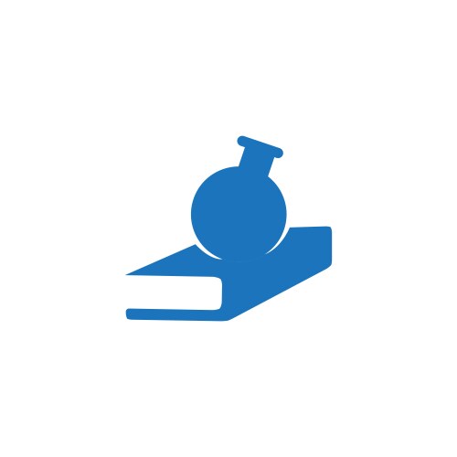 Book study icon logo design Royalty Free Vector Image