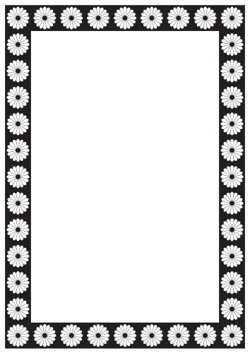 Page border a4 design for project Royalty Free Vector Image