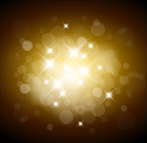 Beautiful golden glowing circle light Royalty Free Vector