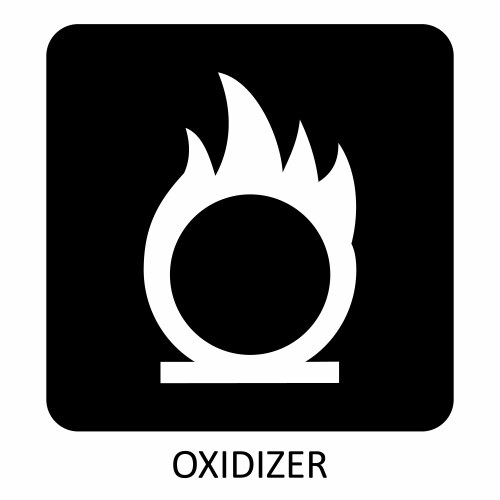 Flammable hazard symbol Royalty Free Vector Image