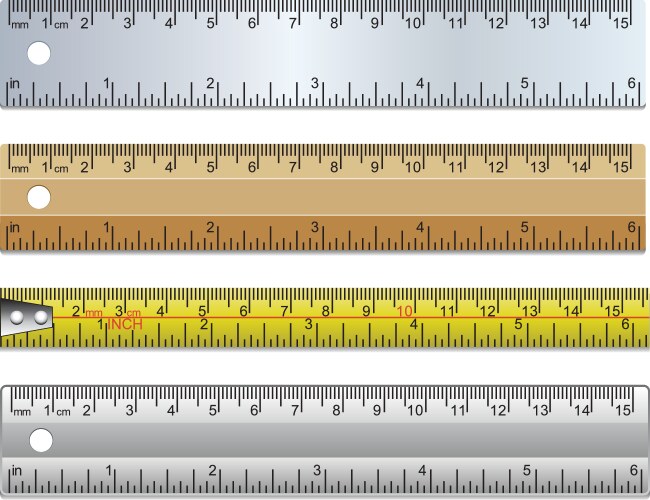 School instruments rulers set Royalty Free Vector Image