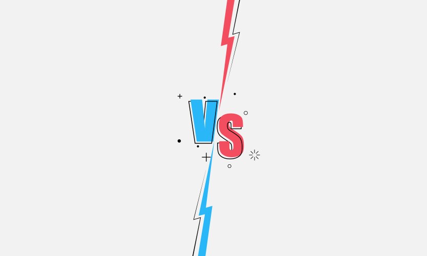 Game with broken pixel effect on vs fight Vector Image