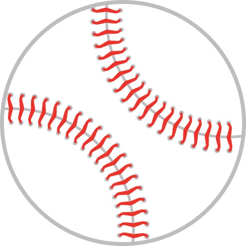 Baseball Ball 24283260 Royalty Free Vector Vectorstock