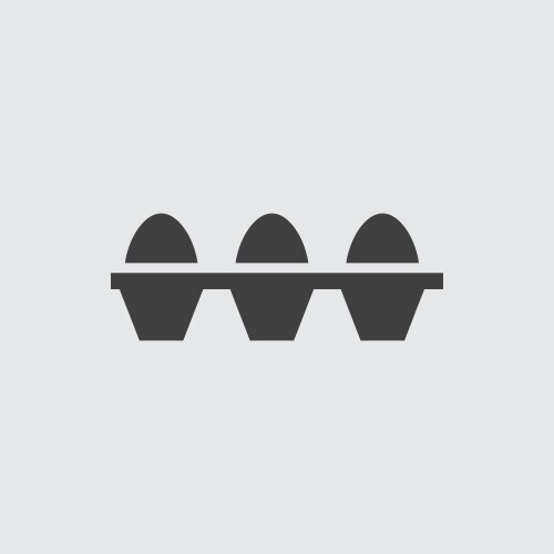 Egg shell icon simple style Royalty Free Vector Image