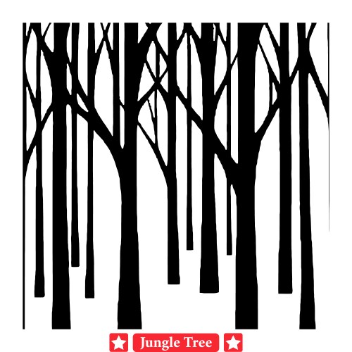 Exotic rainforest haven detailed jungle tree Vector Image