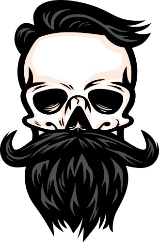 Donald trump skull cartoon Royalty Free Vector Image