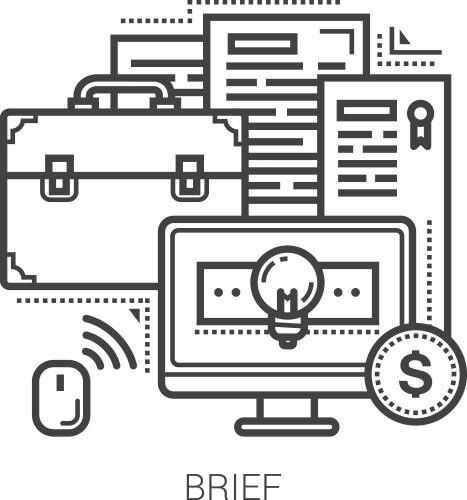 References line icons Royalty Free Vector Image