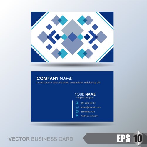 Business card set Royalty Free Vector Image - VectorStock