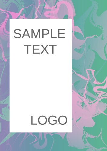 Creative fluid background from current forms Vector Image