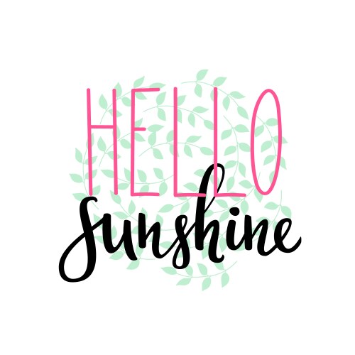 Hello summer colorful writing Royalty Free Vector Image