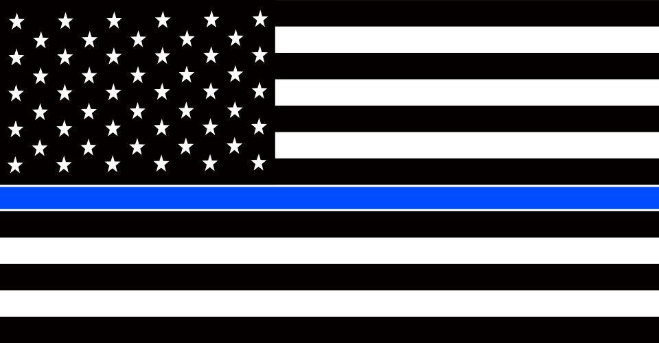 Police law enforcement grunge flag Royalty Free Vector Image