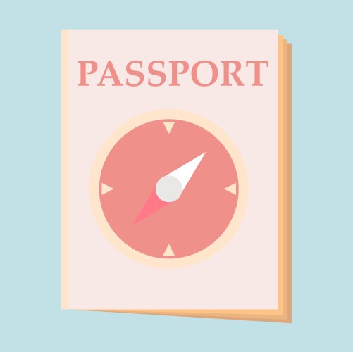 International passport template with sample Vector Image