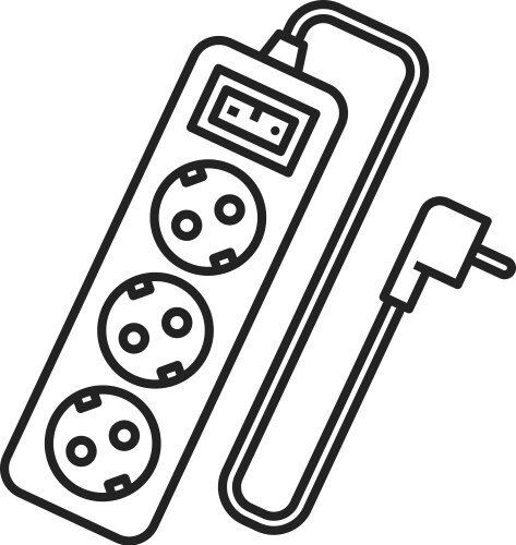 Electric outlet Royalty Free Vector Image - VectorStock