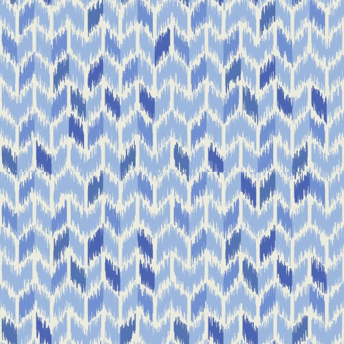 Seamless geometric pattern ikat fabric style Vector Image