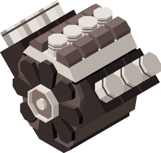 Cartoon turbo engine Royalty Free Vector Image