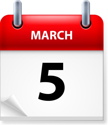 Number five cartoon character Royalty Free Vector Image