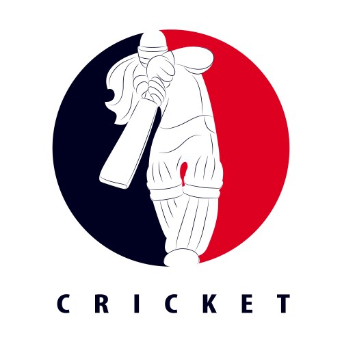 Cricket logotype Royalty Free Vector Image - VectorStock