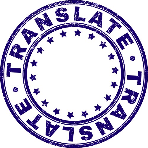 Round rosette seal template Royalty Free Vector Image