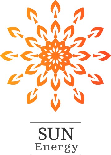 Sun shine logo Royalty Free Vector Image - VectorStock