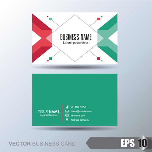 Pamphlet leaflet business template layout flyer Vector Image